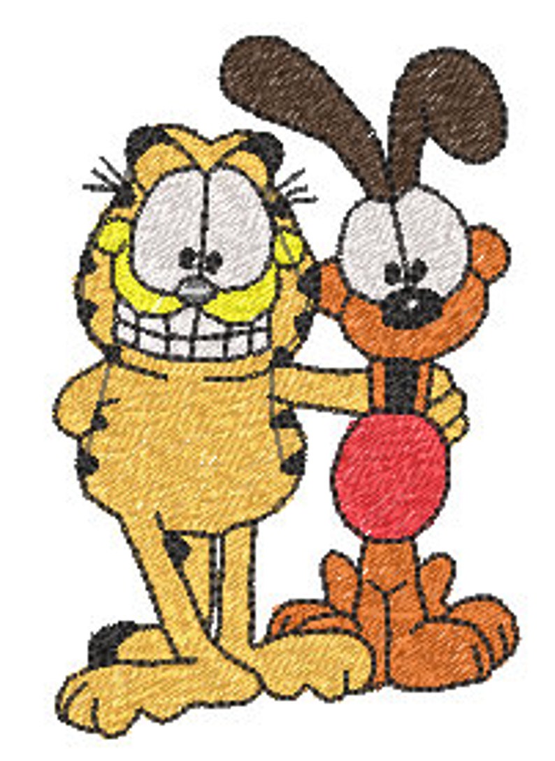 Garfield Digital Embroidery Files - Etsy