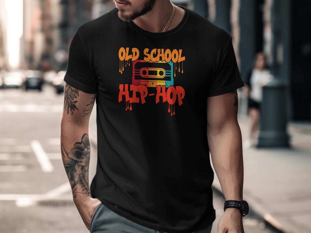 Old School Hip Hop T-shirt, Retro Music Lover Tee, Vintage Cassette ...