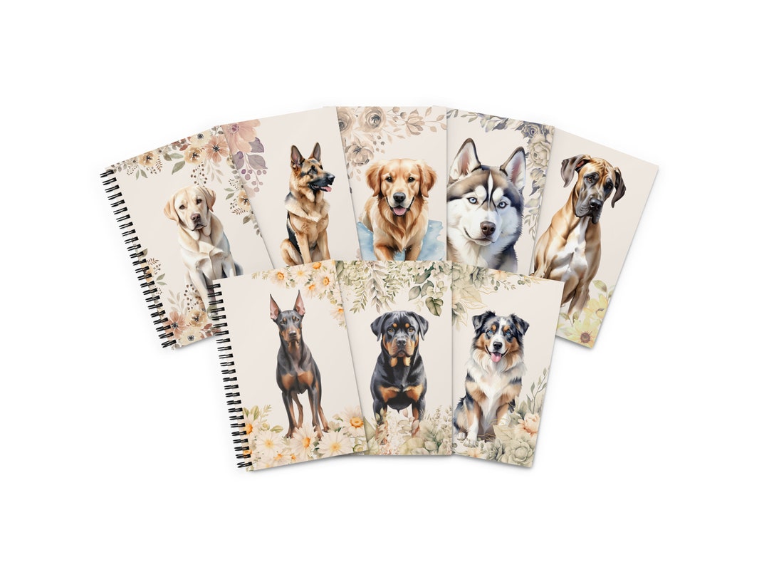 Spiral Notebook Dogs - Etsy
