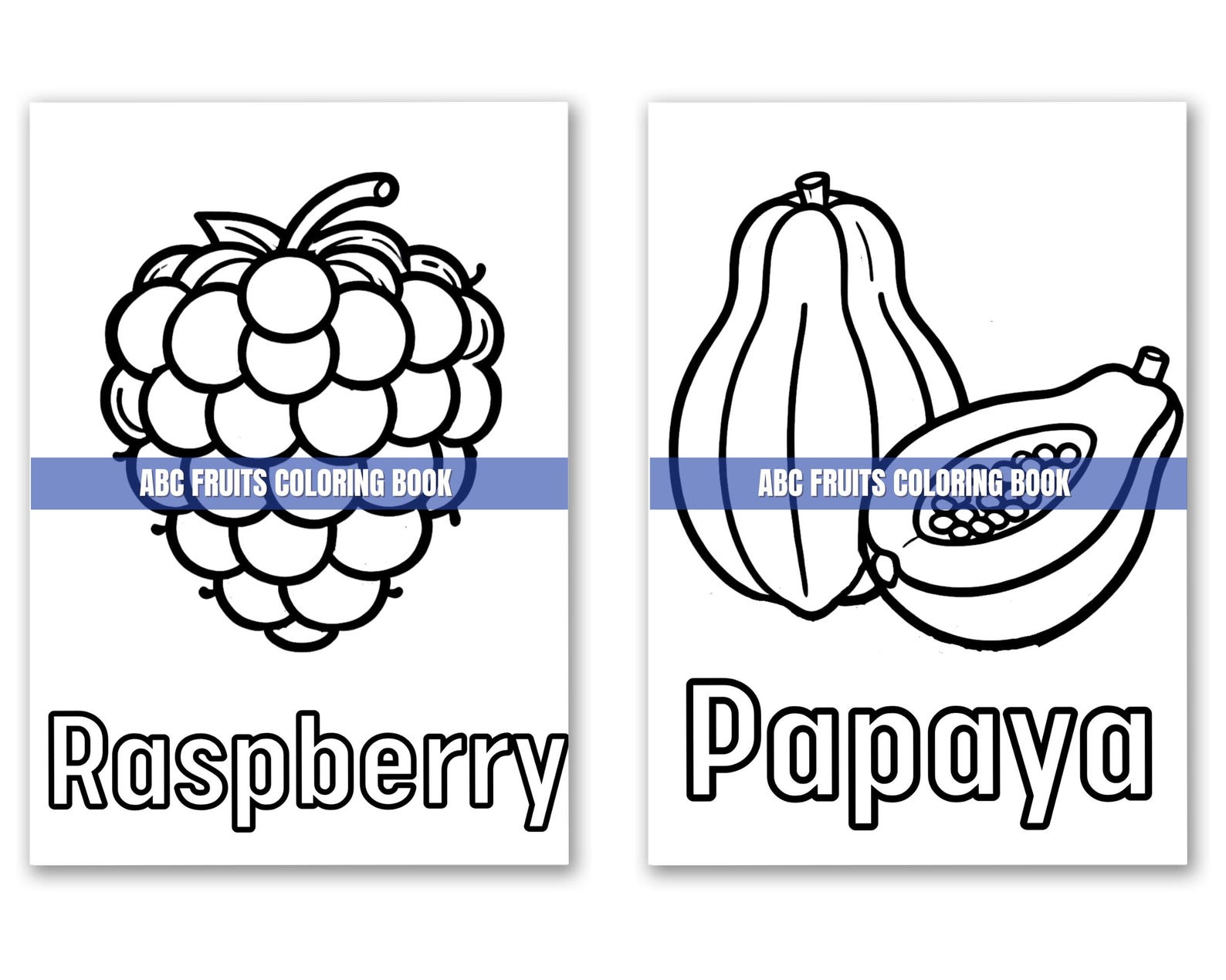 ABC Fruits Coloring Pages: Fun & Educational Coloring Book by ...