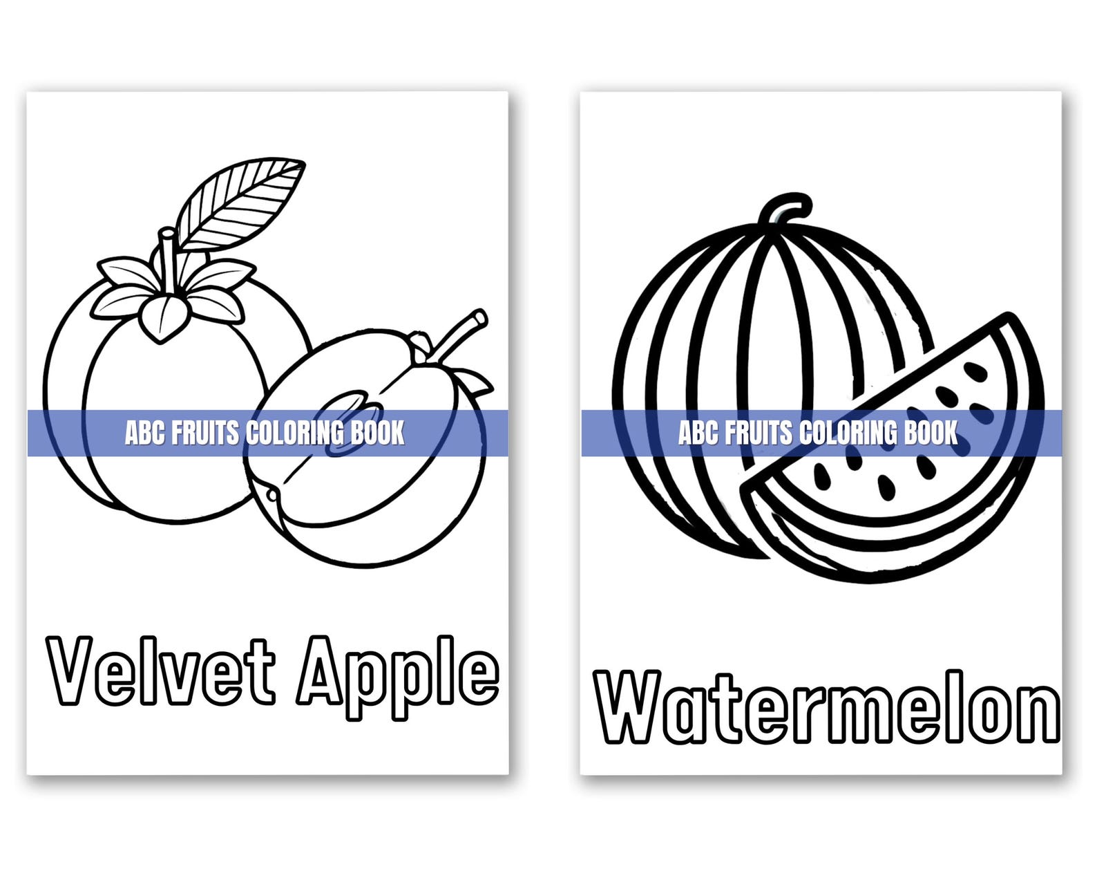 ABC Fruits Coloring Pages: Fun & Educational Coloring Book by ...