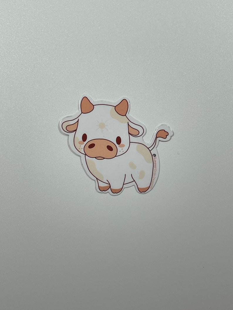 Cute Cow Stickers, Star Sun and Moon Stickers, Vinyl Waterproof Sticker ...