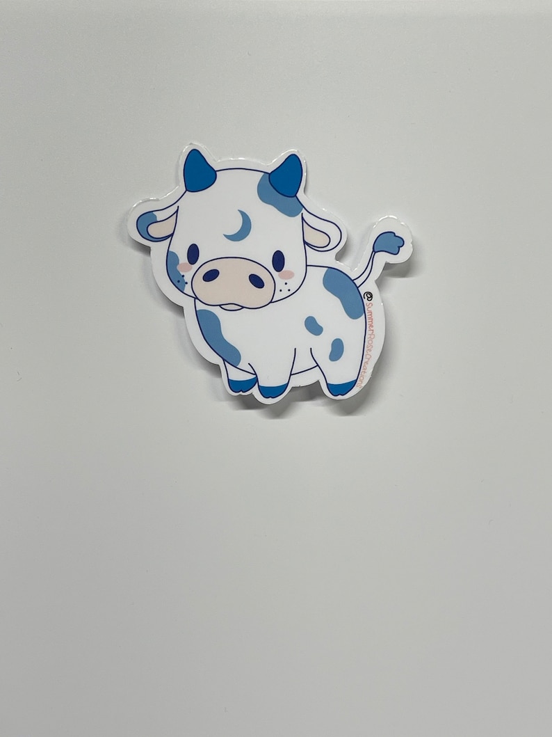 Cute Cow Stickers, Star Sun and Moon Stickers, Vinyl Waterproof Sticker ...