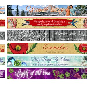 Custom Etsy Shop Banner & Icon Set (digital Download) - Etsy