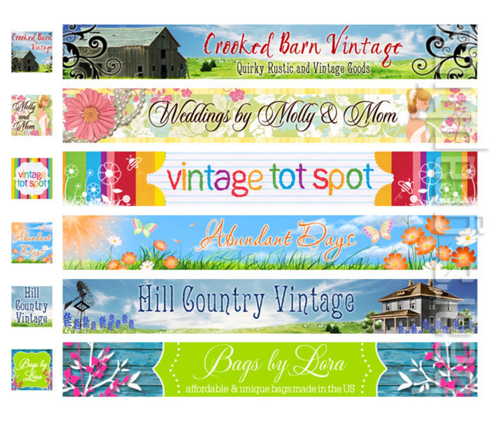 Custom Etsy Shop Banner & Icon Set (digital Download) - Etsy
