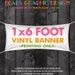 1x6 Foot Vinyl Banner for Craft Show Fair Trade Show Special Event ...