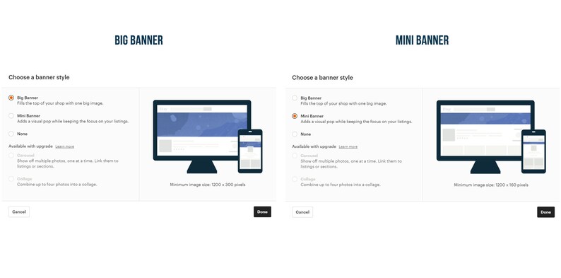 Minimalist Shop Banner and Icon Set for Etsy With a Pink Watercolor ...