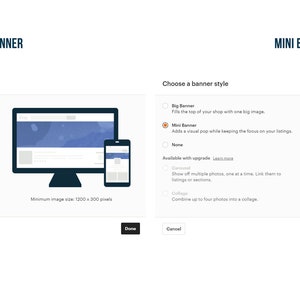 Easter Shop Banner Set for Etsy With Watercolor Spring Flowers and ...