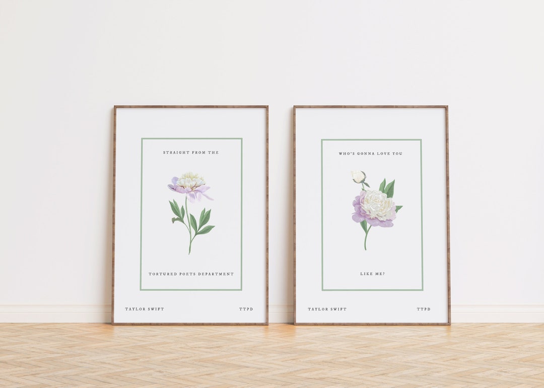 Taylor Swift the Tortured Poets Department TTPD Two Poster Set TTPD ...