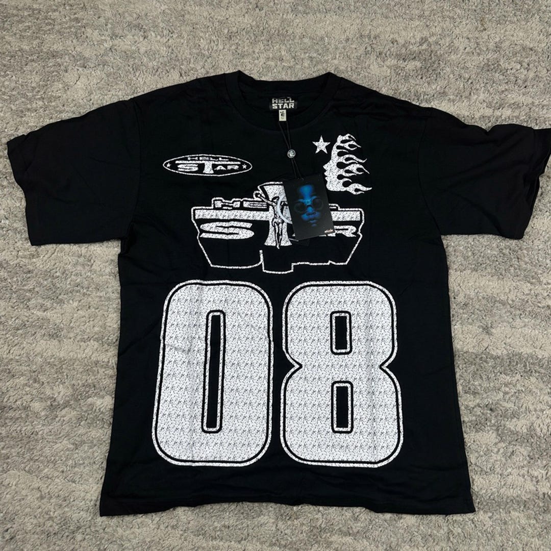 Hellstar 8 Cross Black T-shirt - Etsy
