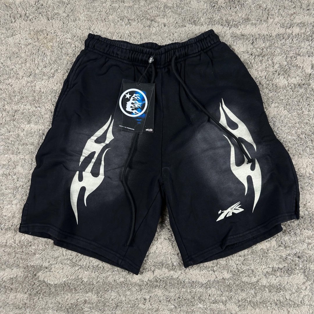 Hellstar Flame Shorts Black - Etsy
