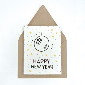 Ball Drop - Happy New Year Card | Premium Textured, 100% Recycled ...