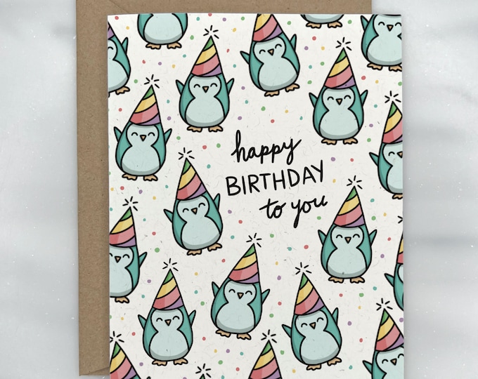 Party Animals - Birthday Gift Enclosure Mini Card (bear) - Cute Animal ...