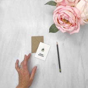 Green Birthday Present - Birthday Gift Enclosure Mini Card | Premium ...