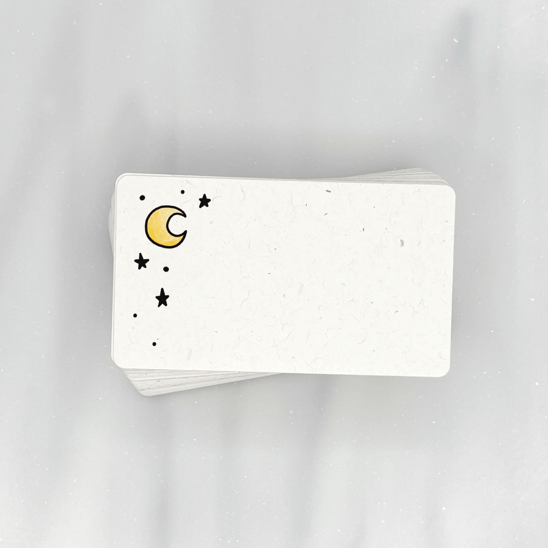 Moon & Stars - Halloween Mini Note Cards (pack of 56) | Premium ...