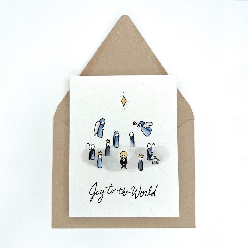 Nativity - Christian Christmas Card | Premium Textured, 100% Recycled ...