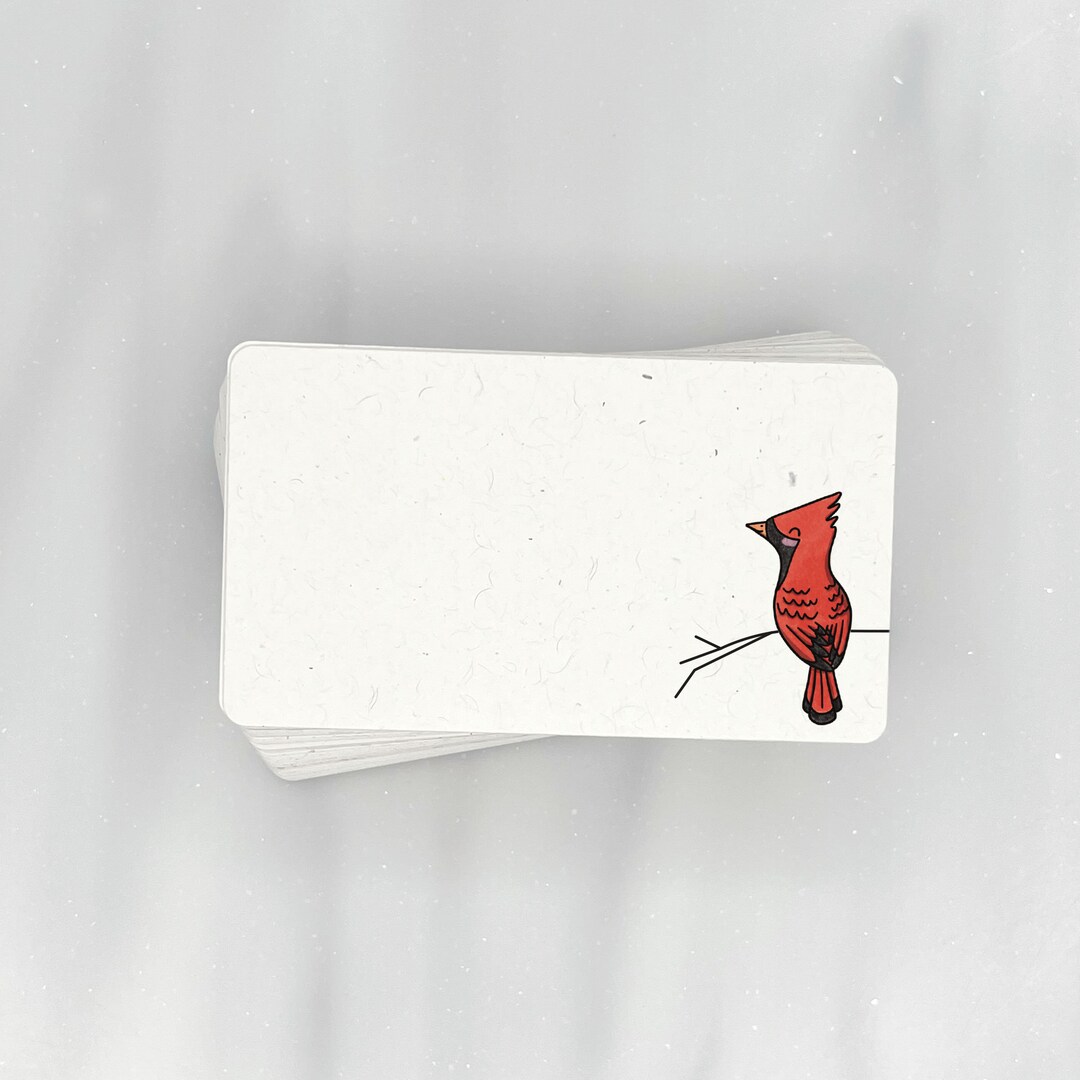 Beautiful Red Cardinal - Mini Note Cards (pack of 56) | Premium ...