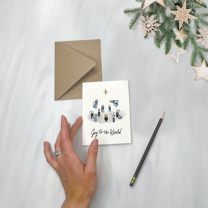 Nativity - Christian Christmas Card | Premium Textured, 100% Recycled ...