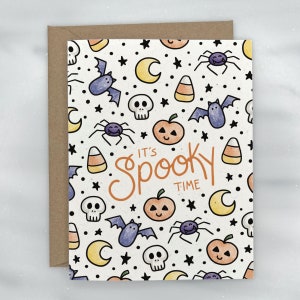 It's Spooky Time - Halloween Greeting Card | Premium Textured, 100% ...