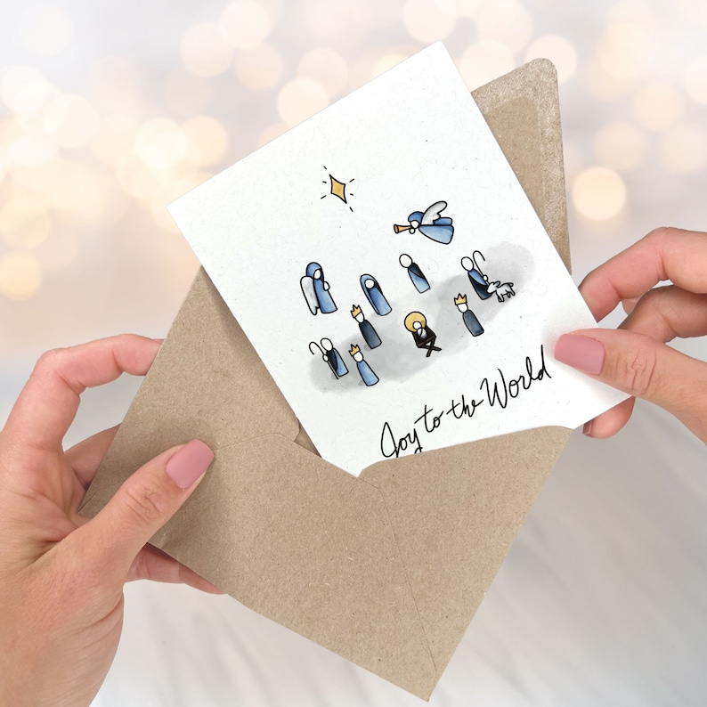 Nativity - Christian Christmas Card | Premium Textured, 100% Recycled ...