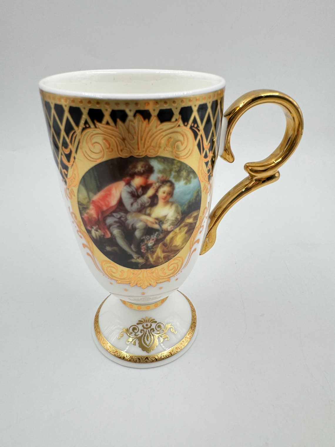 Victorian Coffee Set, Porcelain Coffee Set With Saucers for 6, Coffee ...
