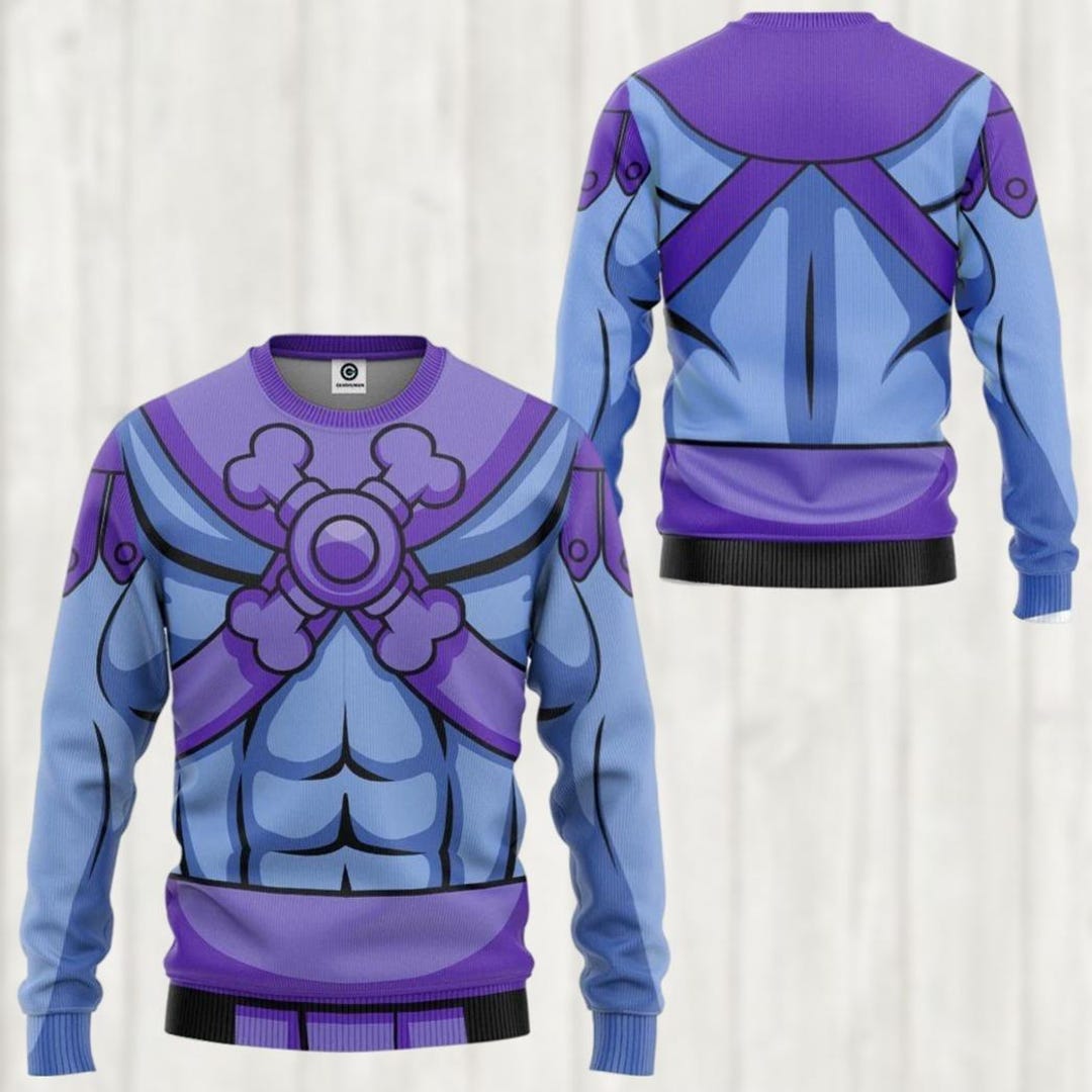 Skeletor He Man Cosplay Sweater, Masters of the Universe Ugly Christmas ...