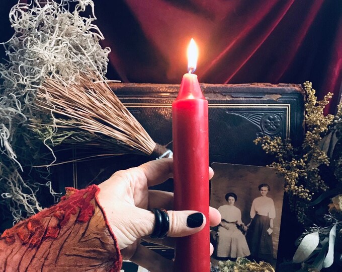 Ritual Candle, Love Spell, Red Candle, Red Taper Candle, Red Spell ...
