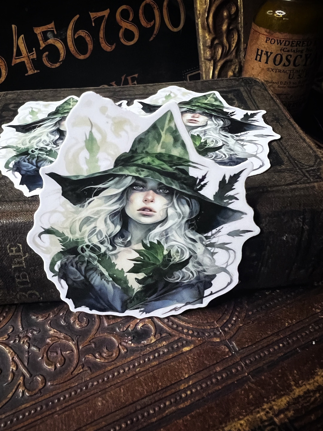 Vinyl Green Witch Decal Die Cut , Waterproof, 2.5” - Etsy