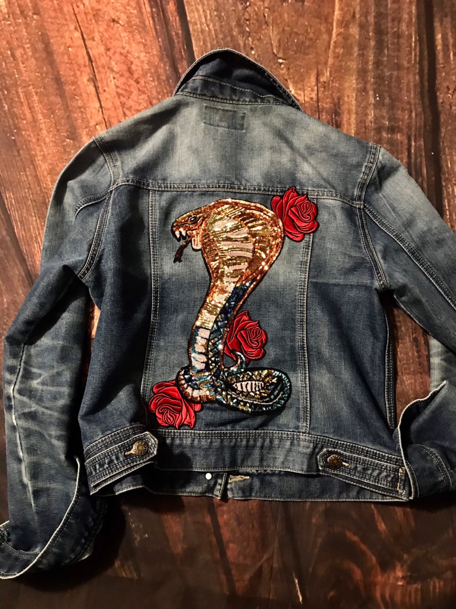 Denim Patch Jacket, Jean Jacket, Patch Jacket, Denim Jacket With Custom ...