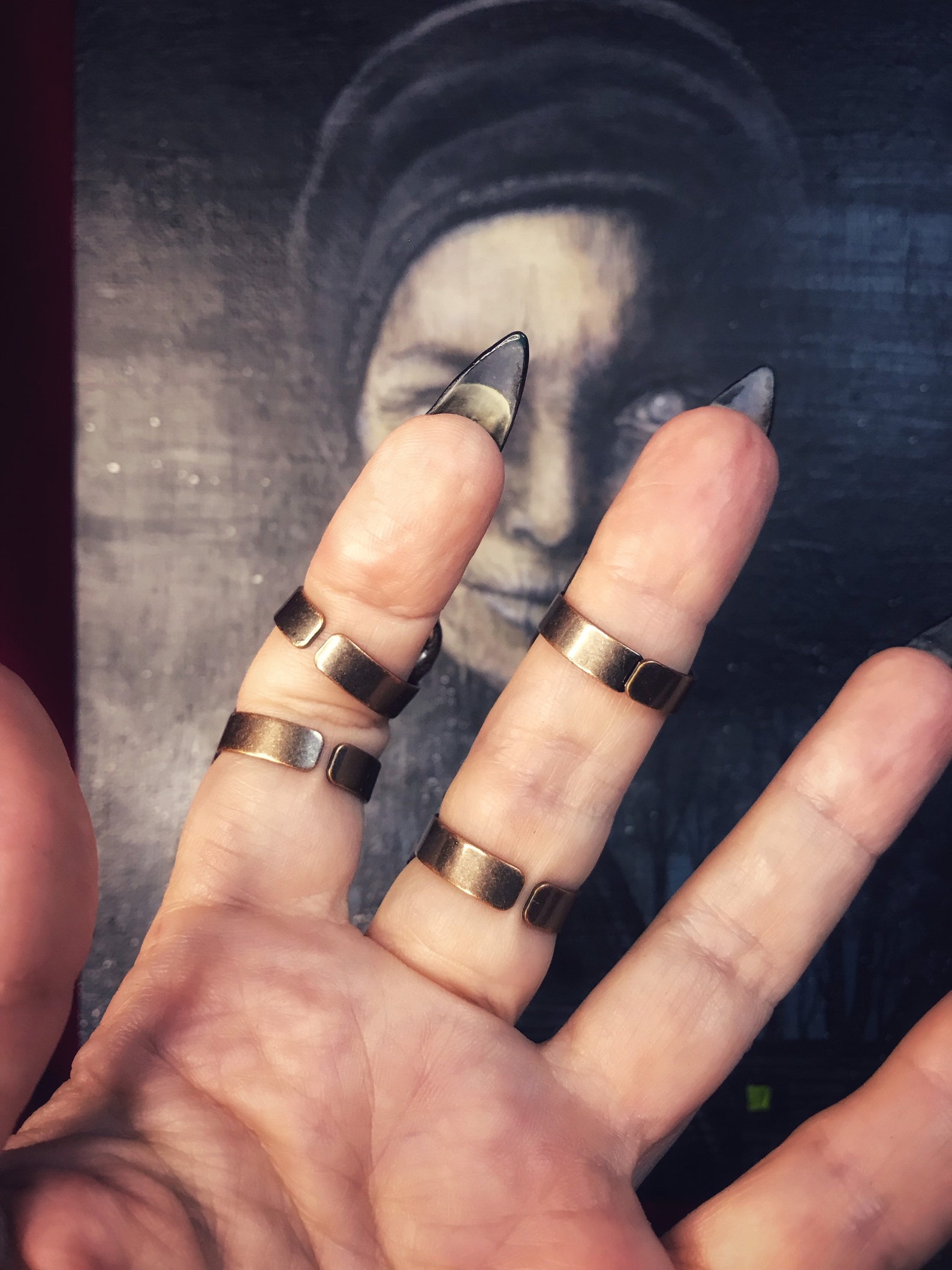 Witch Jewelry Witch Ring Raw Black Tourmaline Ring - Etsy