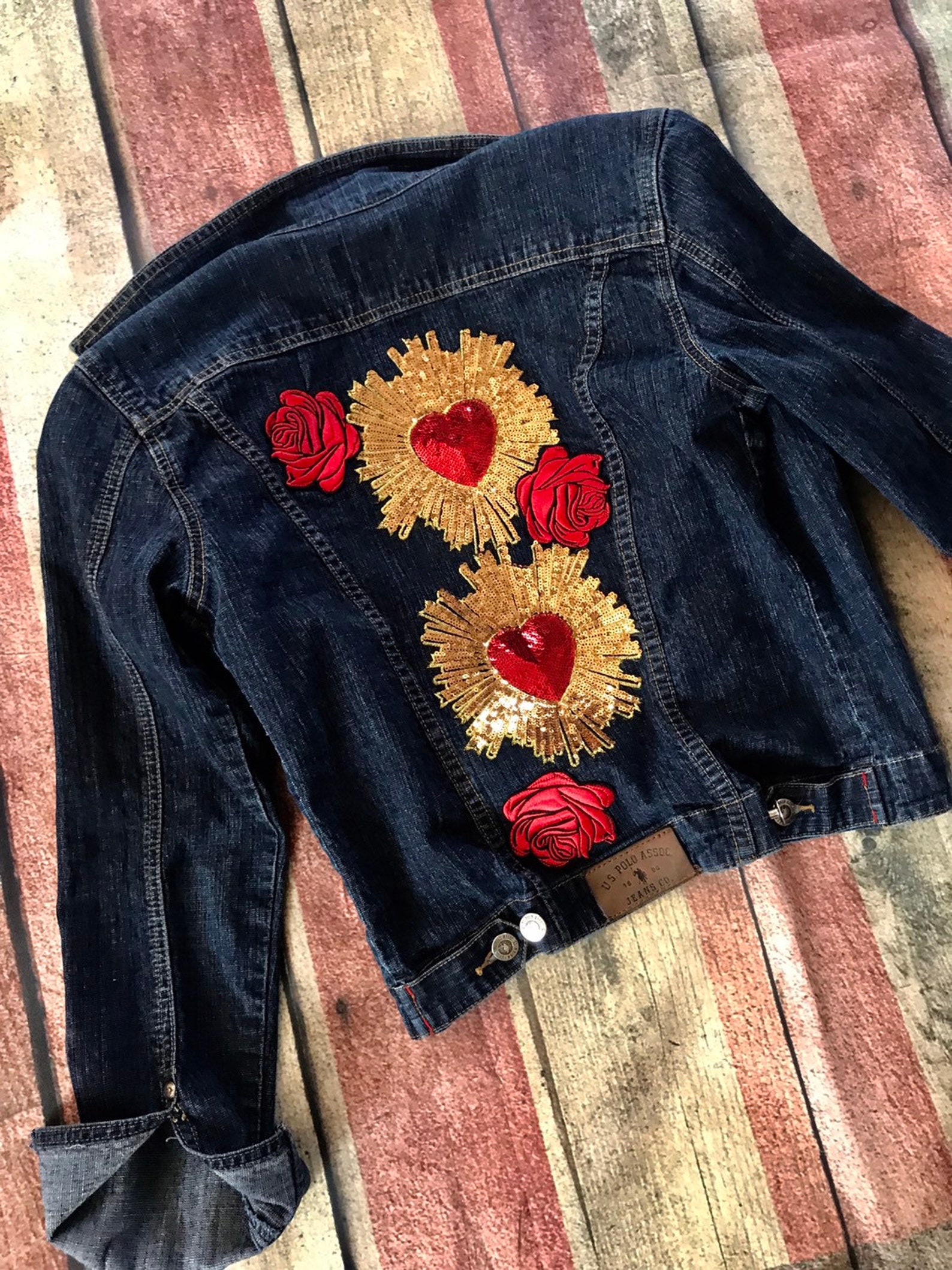 Custom Jean Jacket Jean Jacket Backpatch Denim Jacket | Etsy