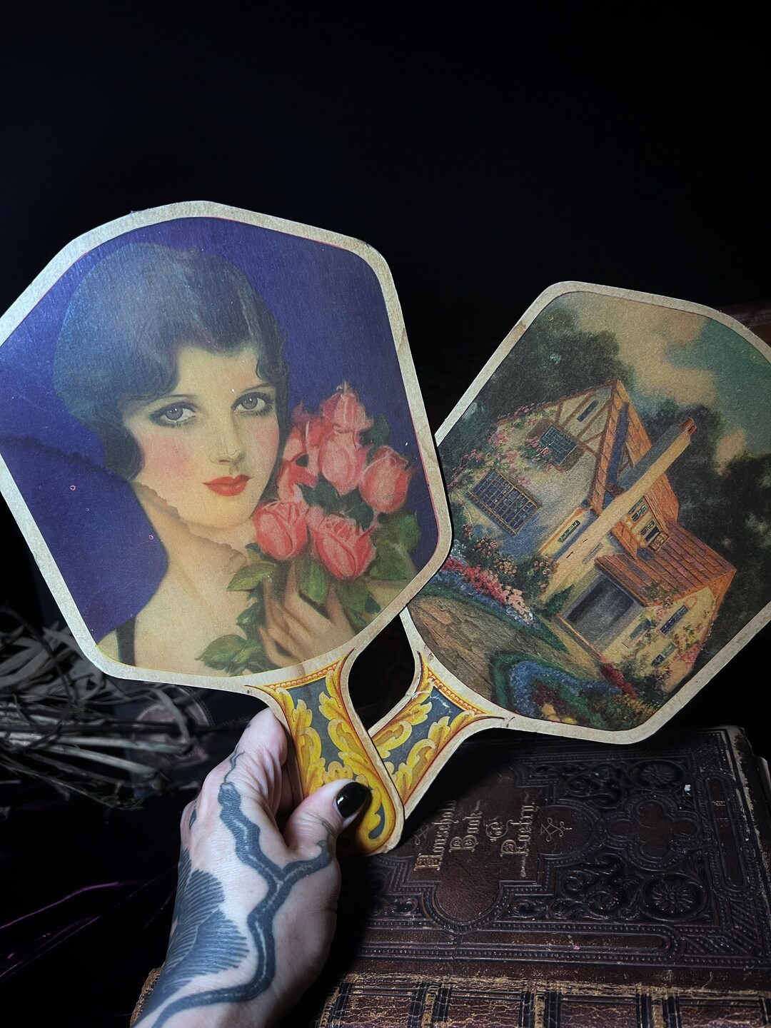 Vintage Funeral Fans (set) - Etsy