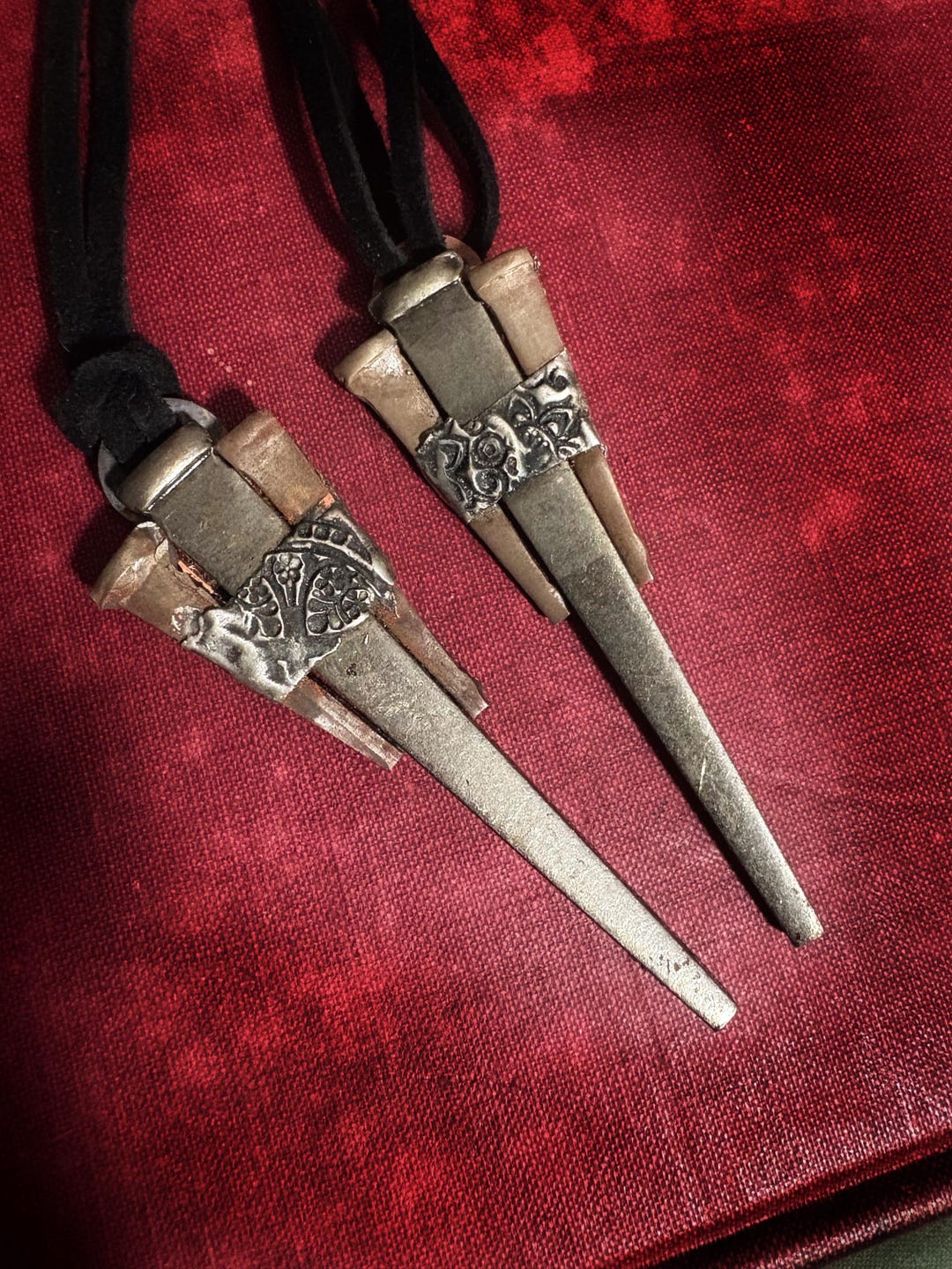 Authentic Triple Coffin Nail Necklace - Etsy