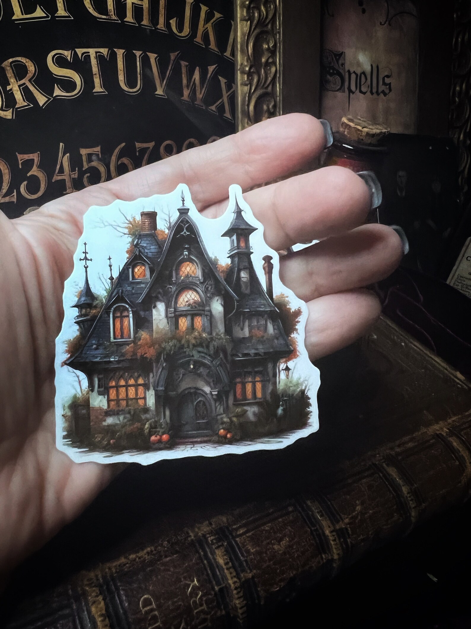 Vinyl Haunted House Decal Die Cut, Waterproof, 2.5” - Etsy