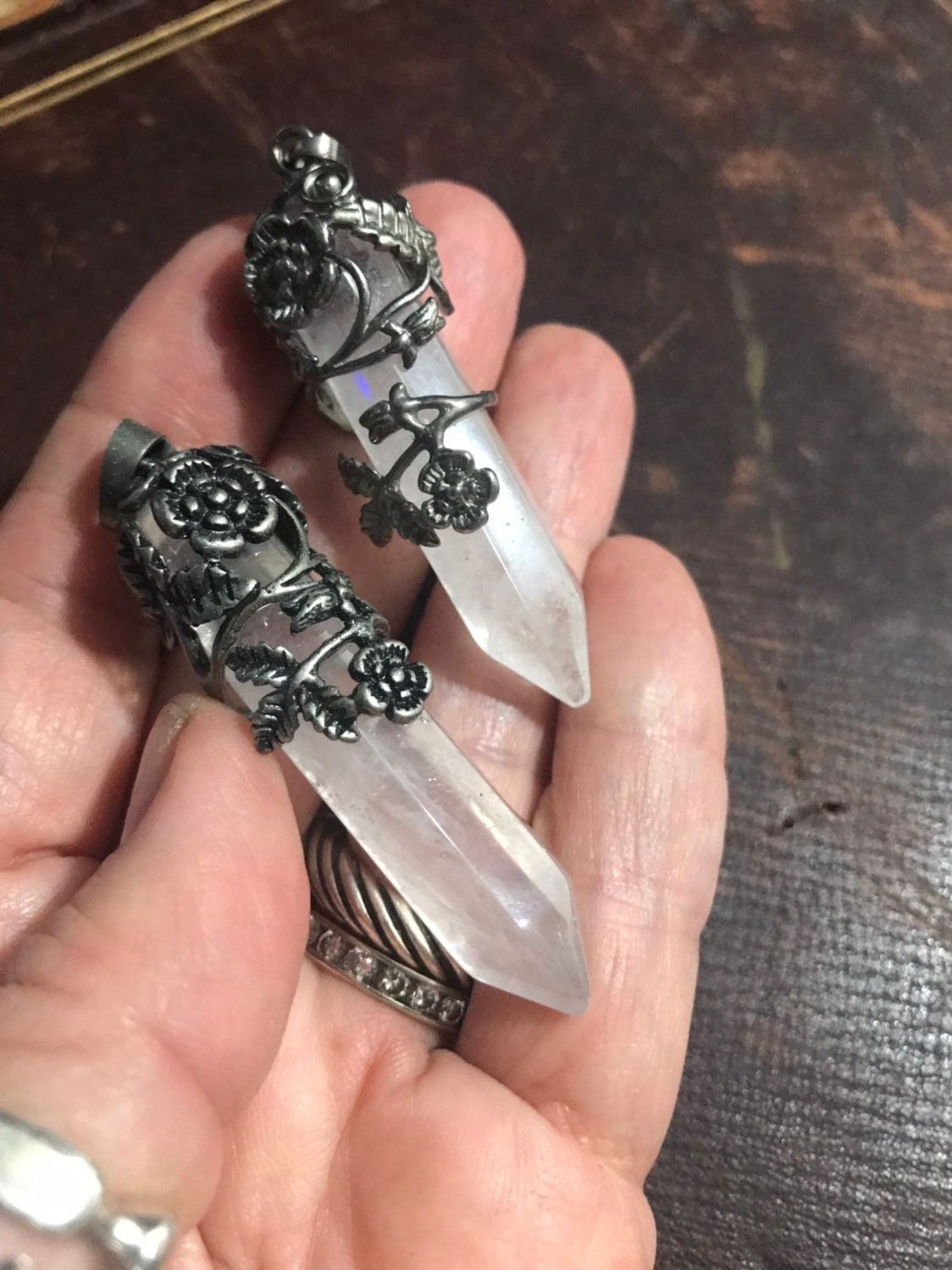 Crystal Jewelry Quartz Crystal Pendant Quartz Crystal - Etsy