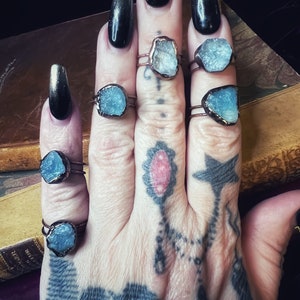 The hocus Pocus Ring , Small Raw Aquamarine Ring - Etsy