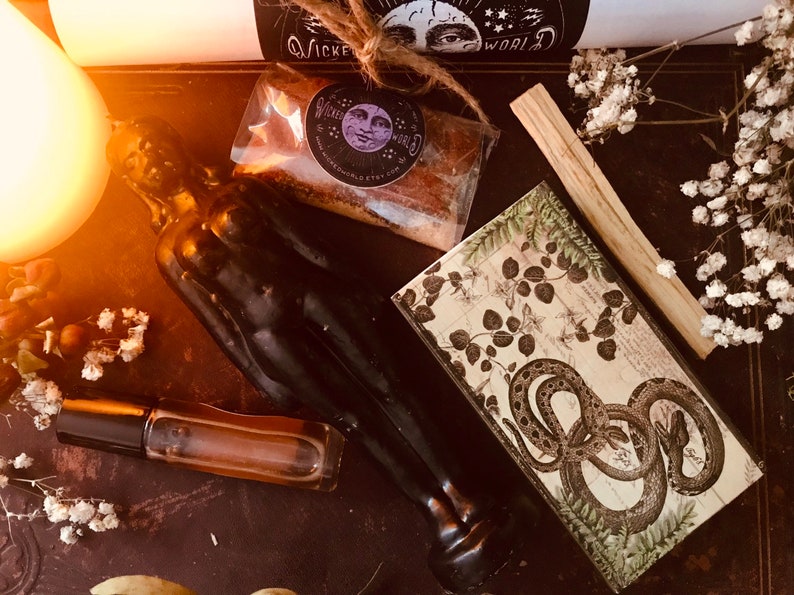 Black Spell Candle Spell Box Banishing Spell Witch Box - Etsy