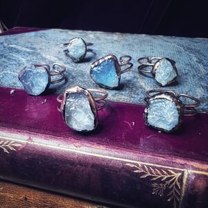 The hocus Pocus Ring , Small Raw Aquamarine Ring - Etsy