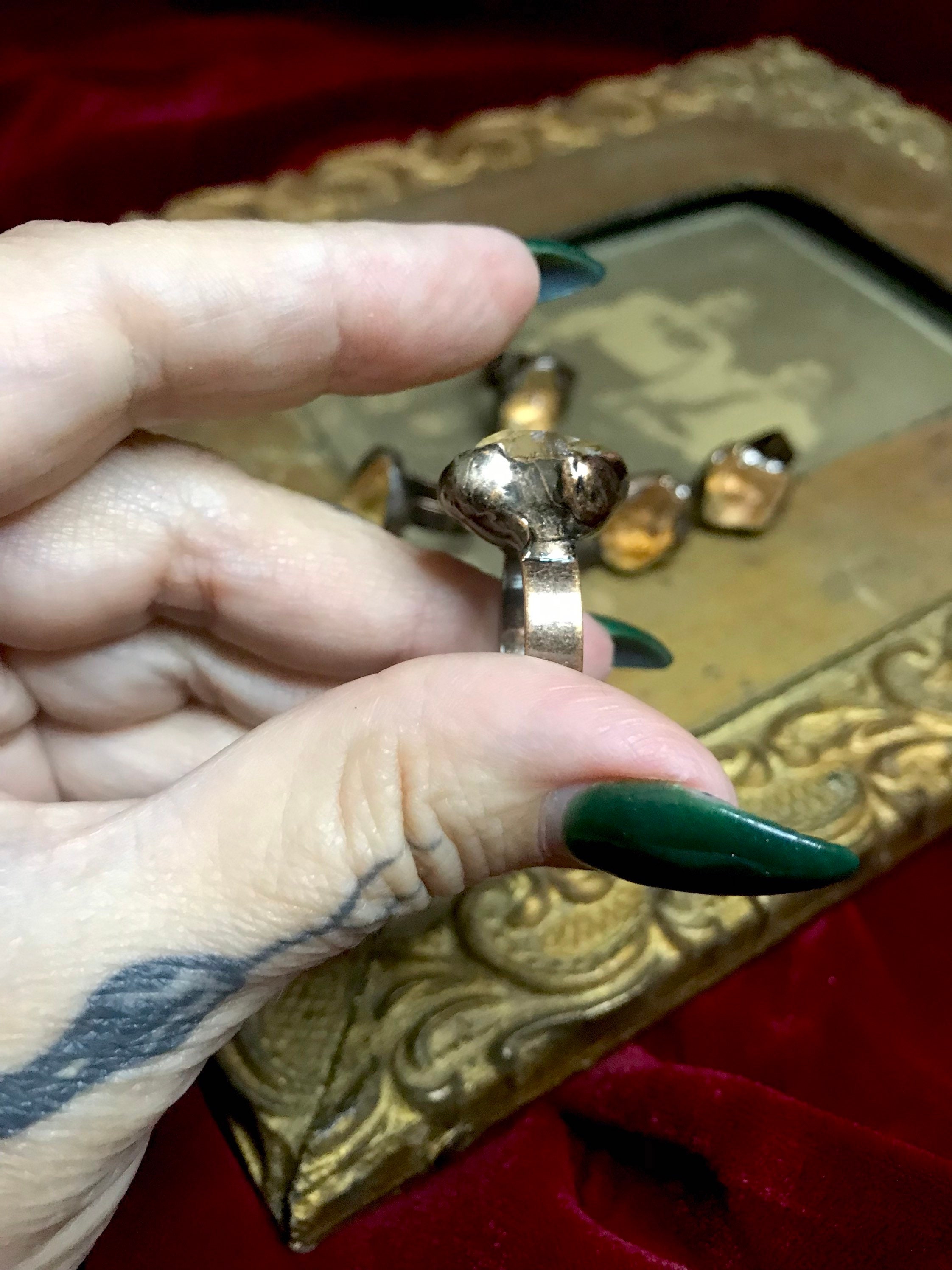 Witch Jewelry Witch Ring Raw Citrine Ring Electroformed | Etsy