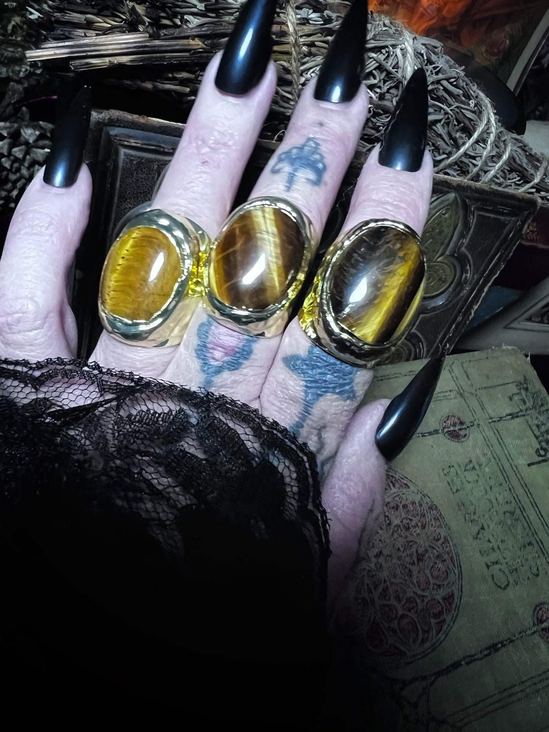 The ring of Enlightenment Witch Jewelry Witch Ring Tiger - Etsy
