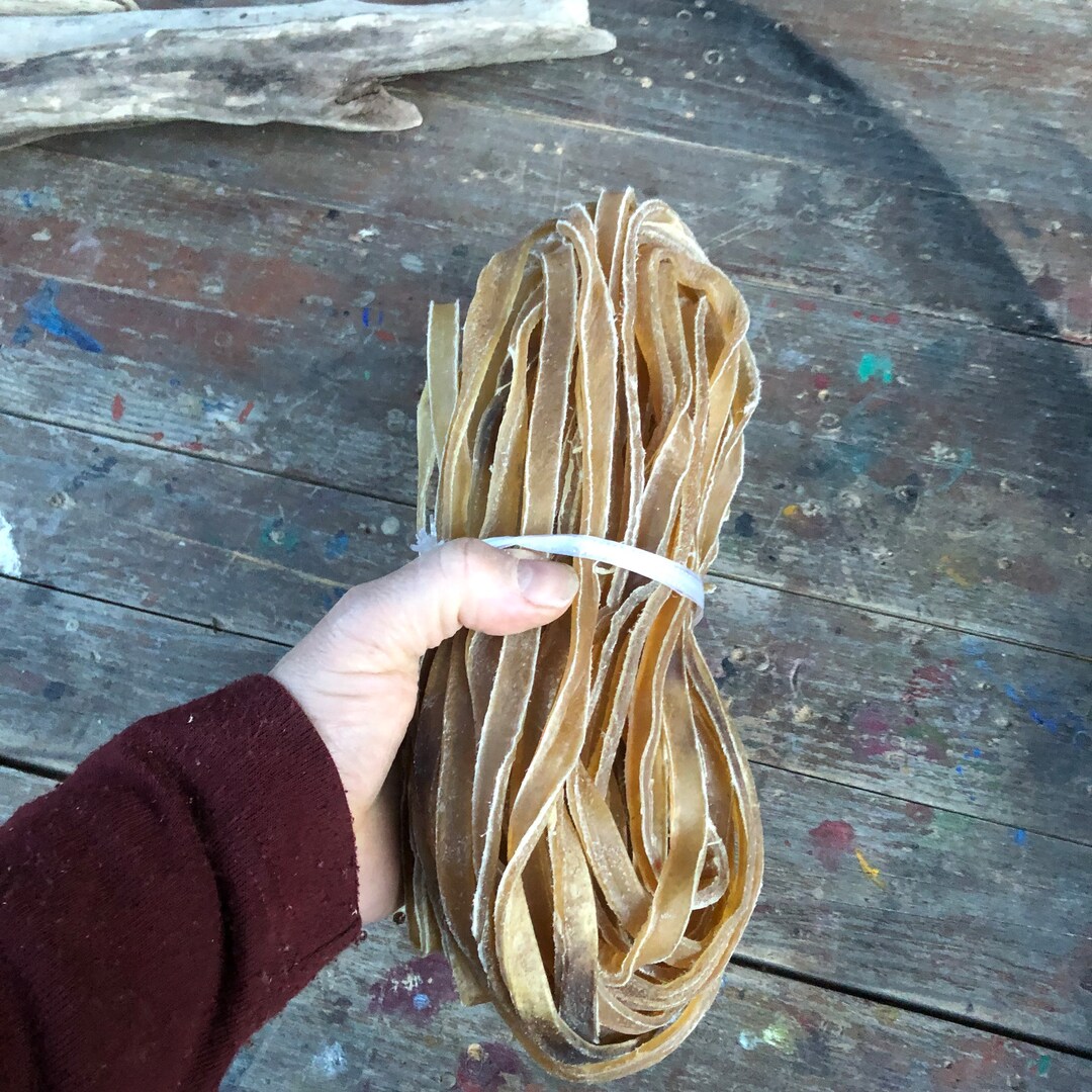 Lacing Rawhide, Mega THICK Buffalo Skin for Drum Making. /1cm by 3mm - Skin for Powwow Drum or ...