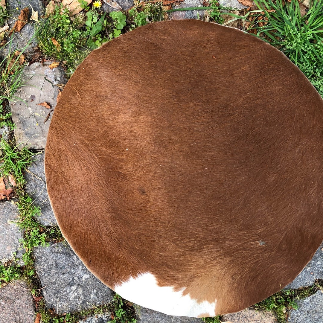 Mule Skin With Hair Midium Thick . 22inch 56cm2 Mm Raw Hide for Shaman ...