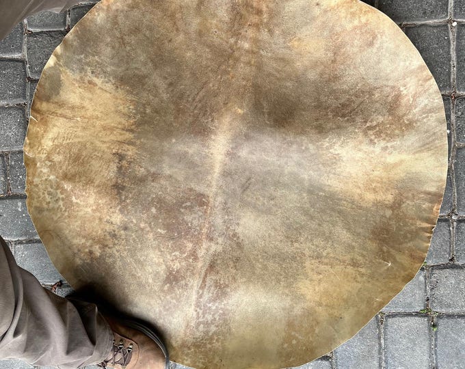 EXTRA BIG Deer Skin 40 Inch 102 Cm Thick Deeride . Medicine Drum Skin ...