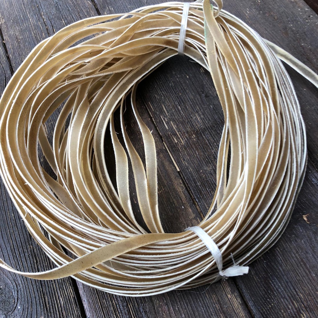 Lacing Rawhide, Super Thick Buffalo Skin Rope for Drum Making. /1cm by ...