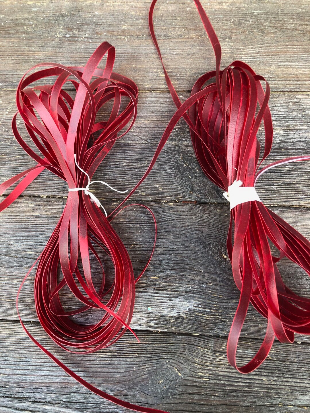 Red Rawhide Lacing for Drums Making. /14mm Medium/ Thin Thickness Skin for Shaman Drum. Frame ...