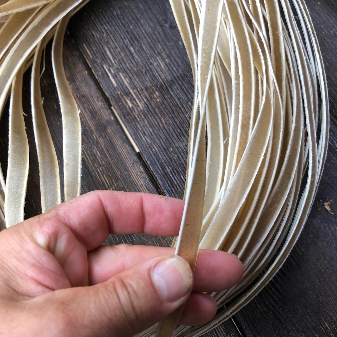 Lacing Rawhide, Medium Thick Buffalo Skin Rope for Drum Making. /1cm by ...