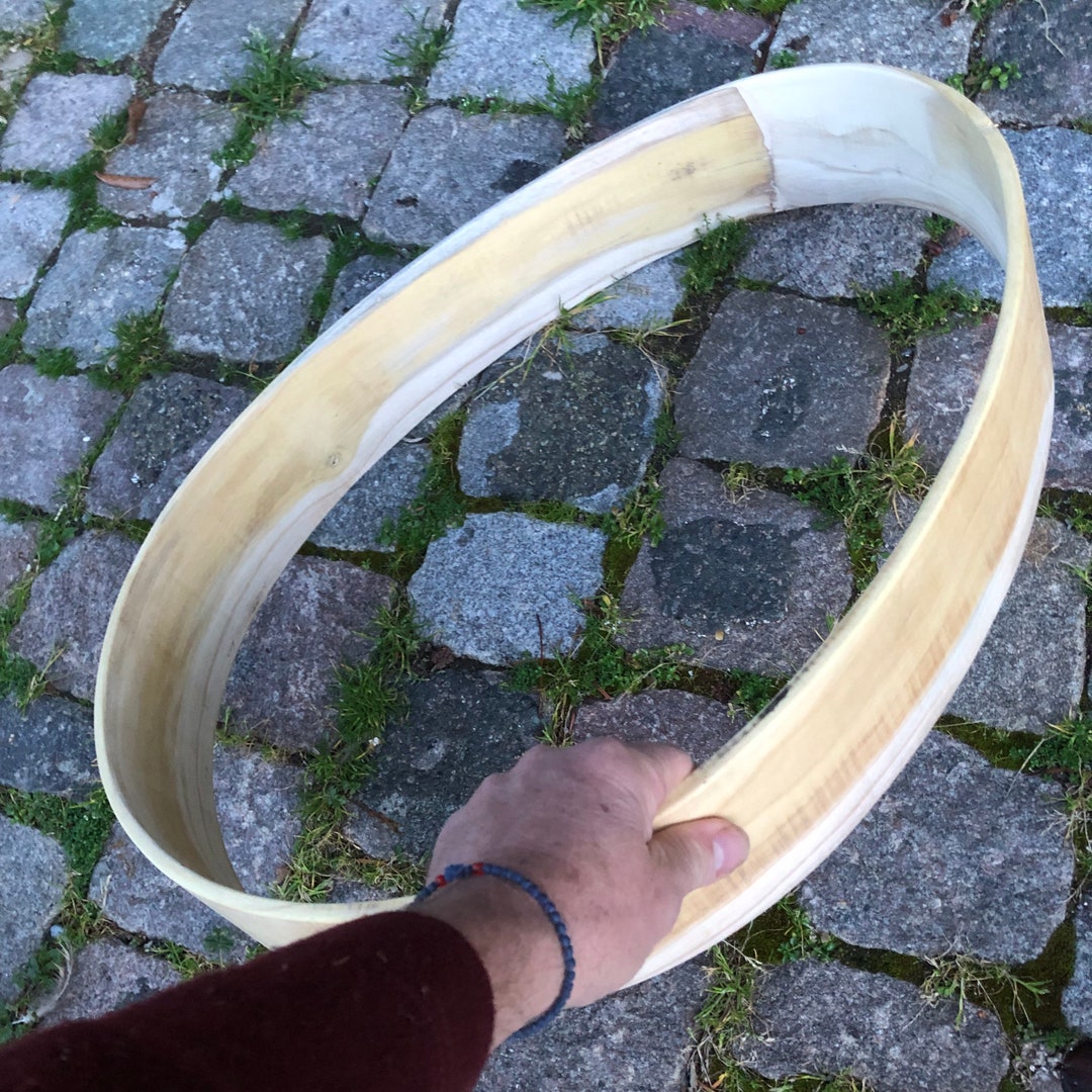 Extra Big Egg Shaped Wood Drum Rings, Mulberry Wood Oval Frames Drums ...