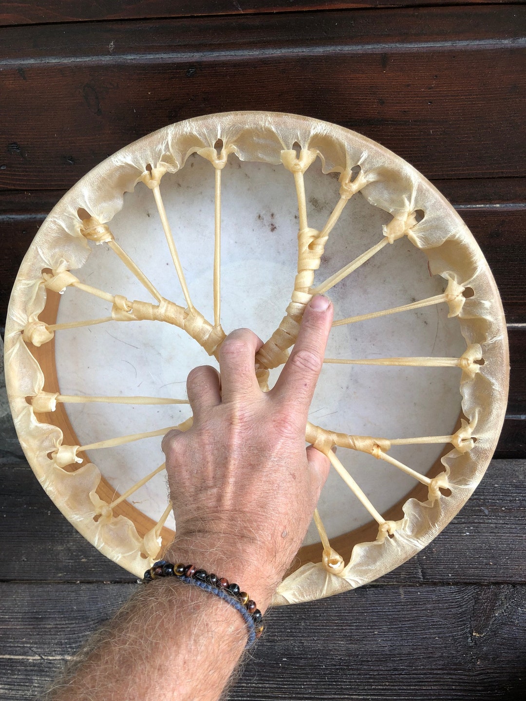 14 Goat Skin Drum Willow Wood Medcine Drum and Beater. - Etsy
