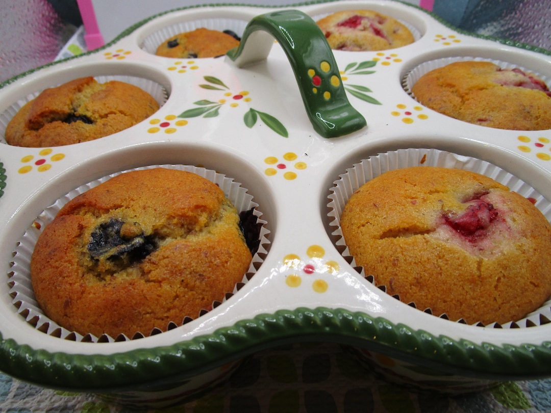 Sugar Free Muffins, Gluten Free, Dairy Free, Vegan, Blueberry, Cherry ...