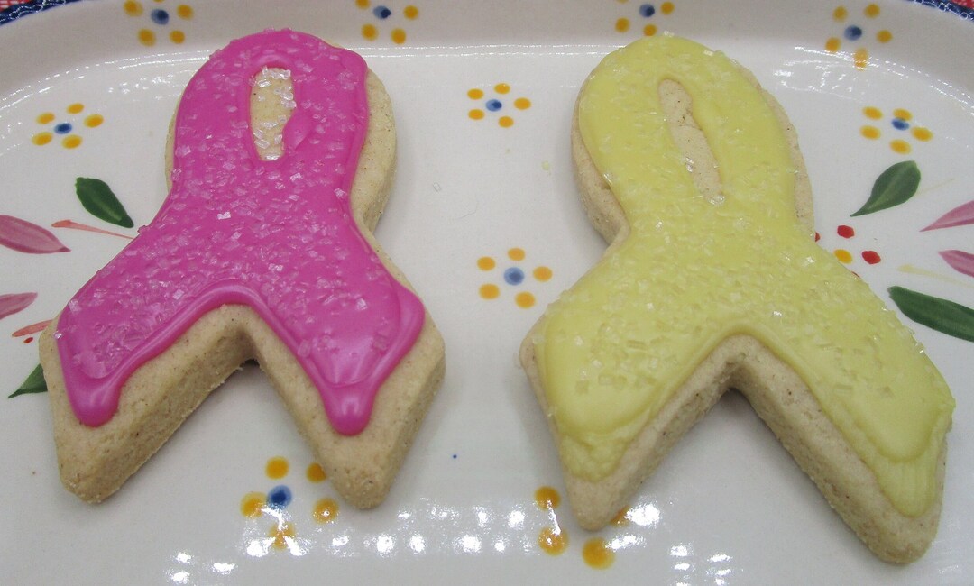 Gluten Free Sugar Cookies, Cancer Awareness Ribbon, Dairy Free, Egg ...